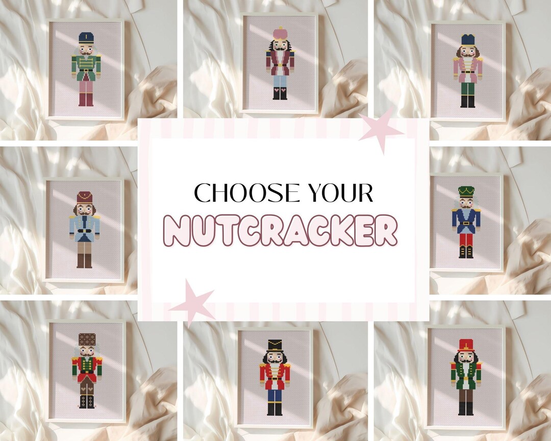 Christmas Nutcracker Soldiers Cross Stitch Pattern | Holiday Toy ...