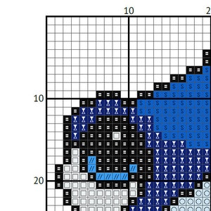 Bruni Cross Stitch Pattern PDF Instant Download Modern Cross Stitch ...