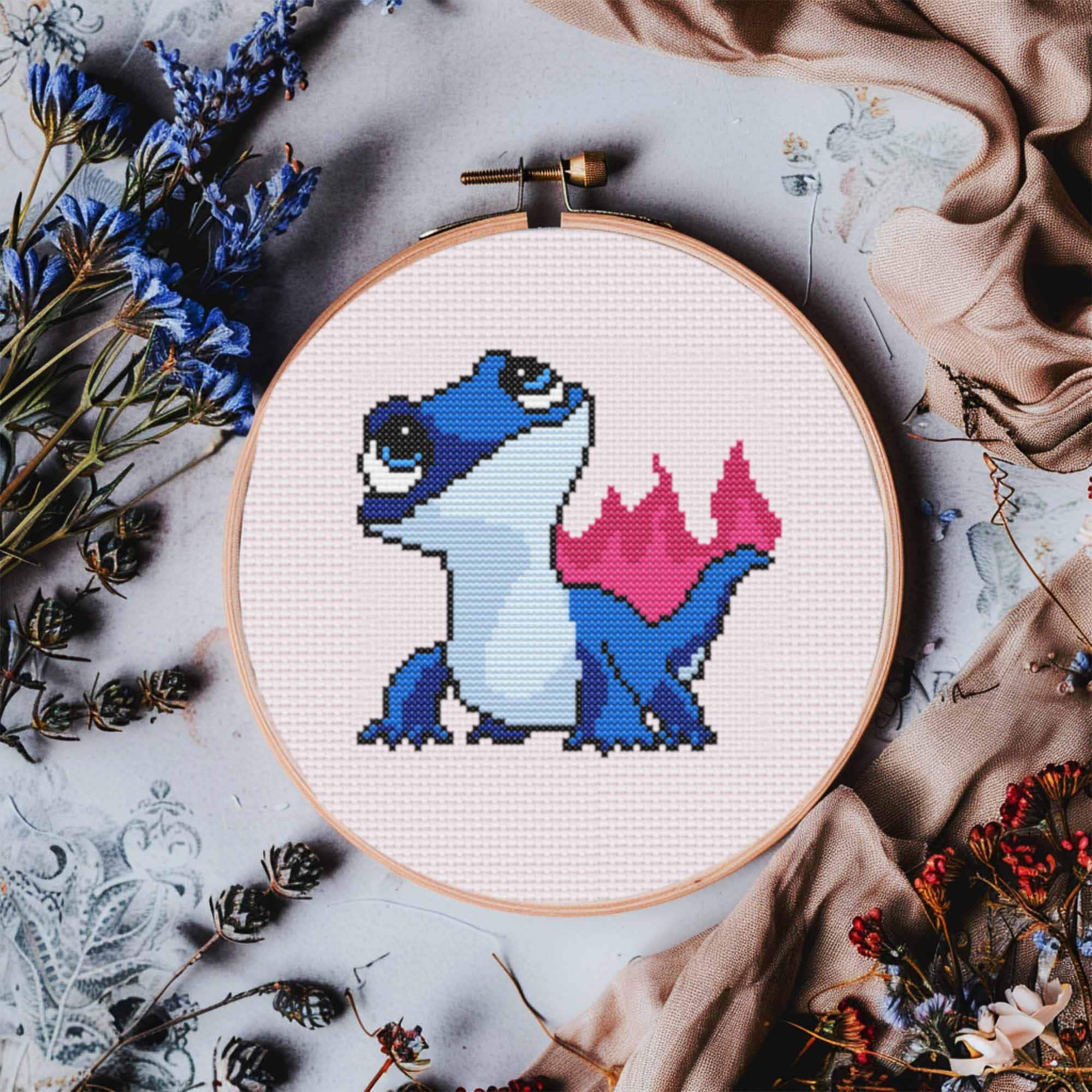 Bruni Cross Stitch Pattern PDF Instant Download Modern Cross Stitch ...