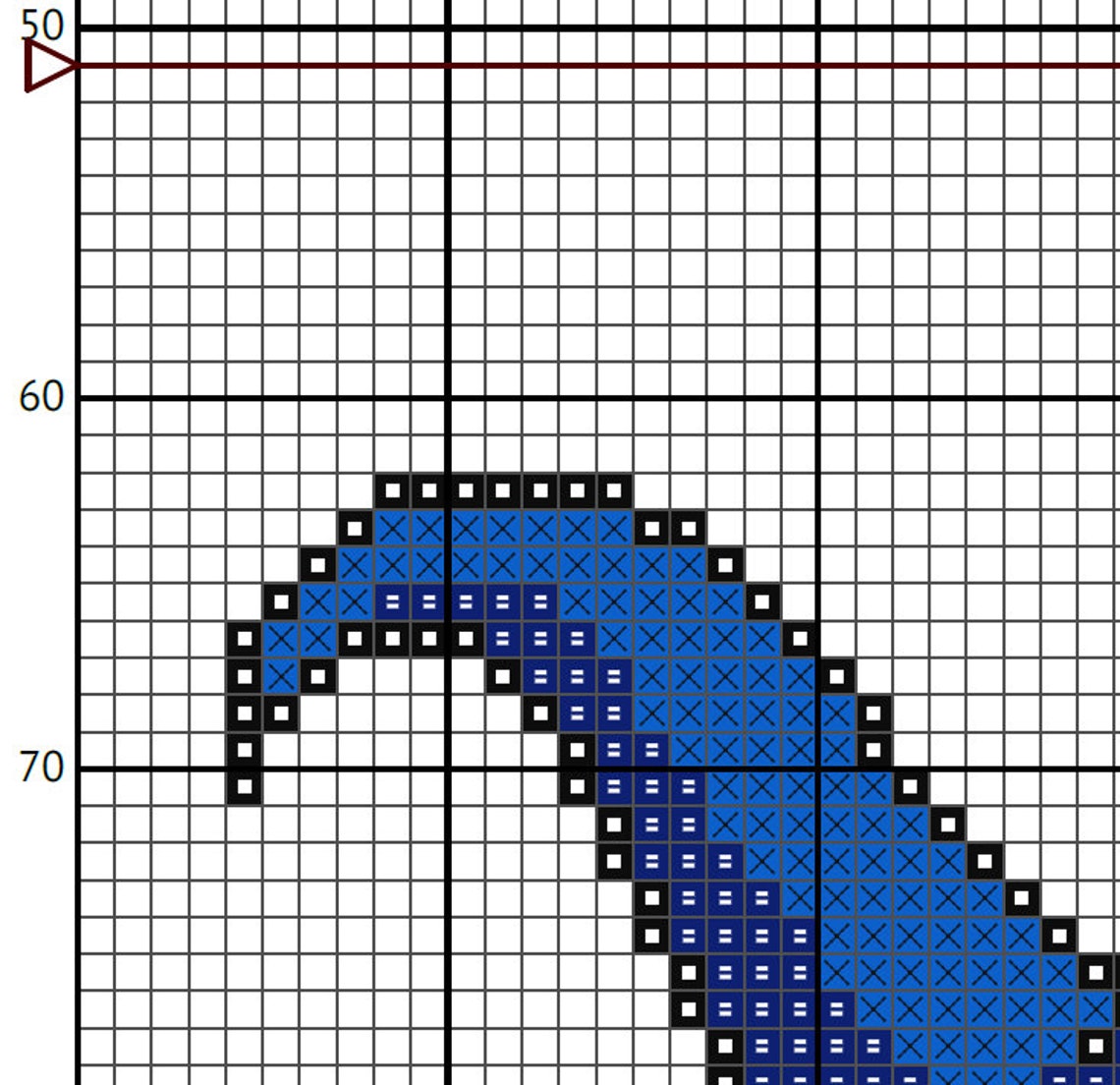 Bruni With Snowflakes Cross Stitch Pattern: Frozen Design (PDF Pattern ...