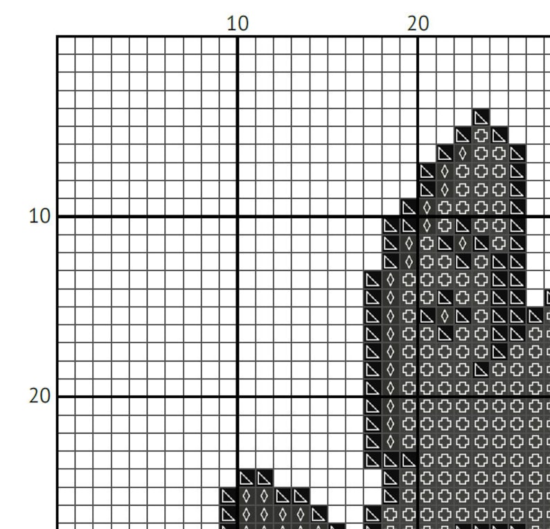 Toothless Cross Stitch Pattern PDF Instant Download Modern Cross Stitch ...