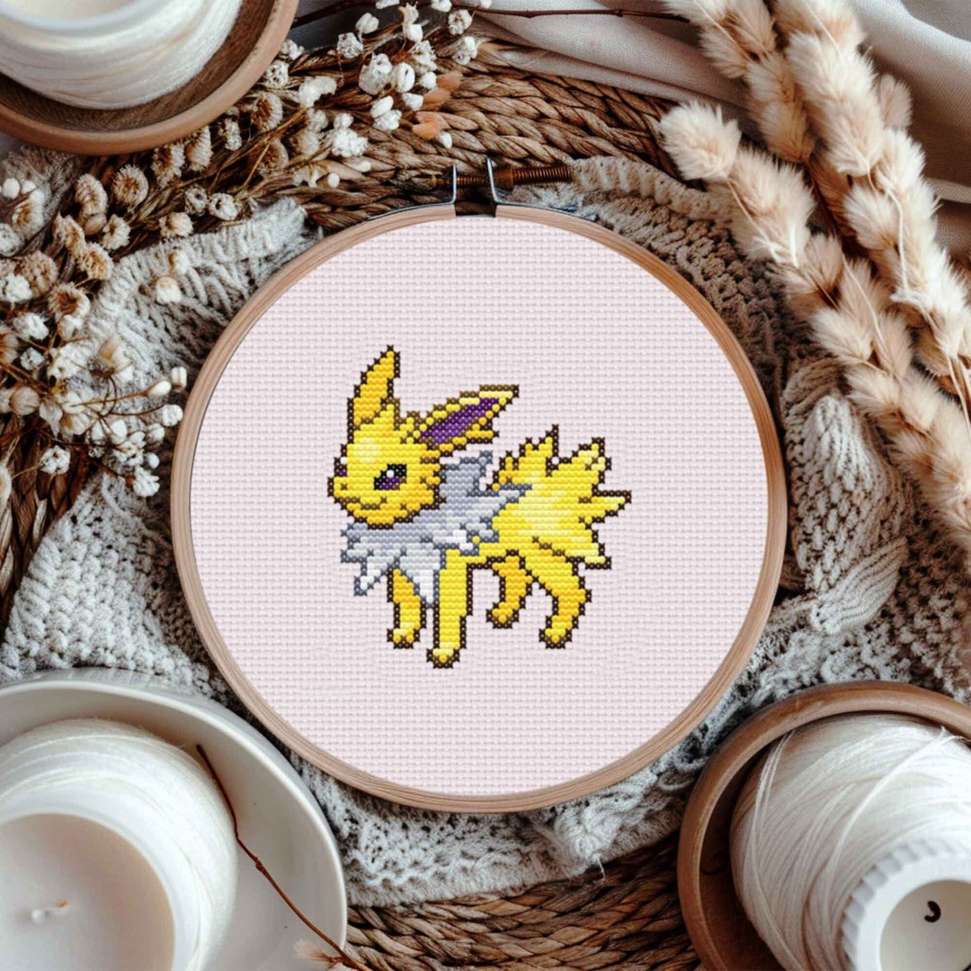 Jolteon Cross Stitch Pattern PDF | Instant Download | Modern Cross ...