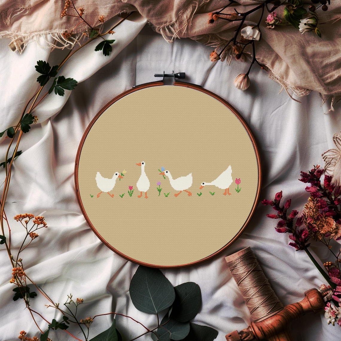 Geese Cross Stitch Pattern PDF | Instant Download | Easy Modern Cross ...