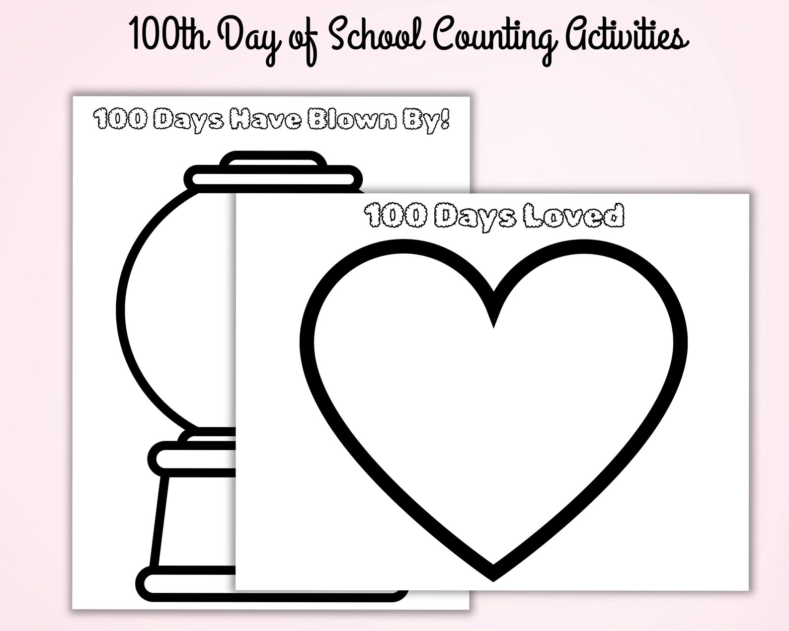 Celebrate 100 Days of School With This Printable Bundle! Homeschool Mom ...