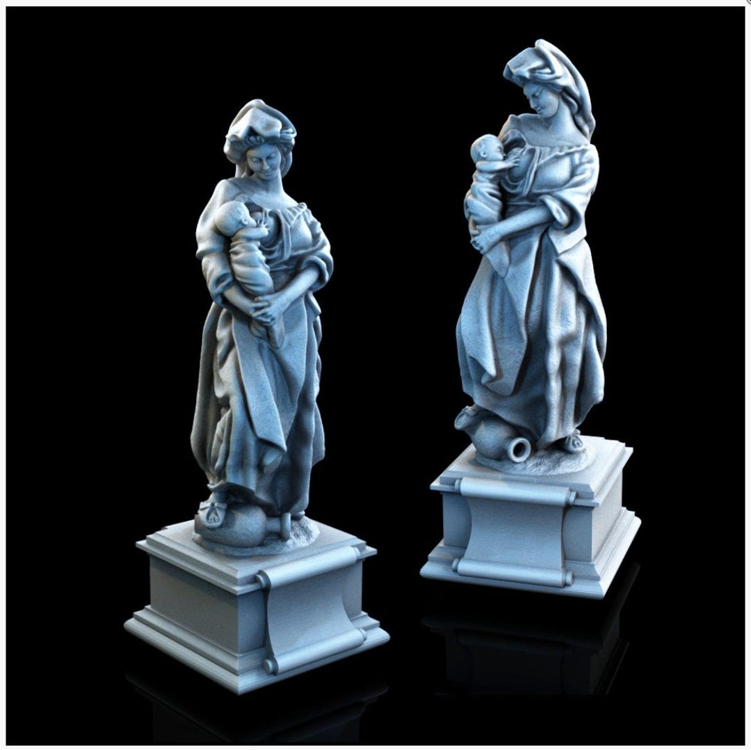 Mother Statue - 28mm Dnd/wargame/rpg Terrain - Etsy