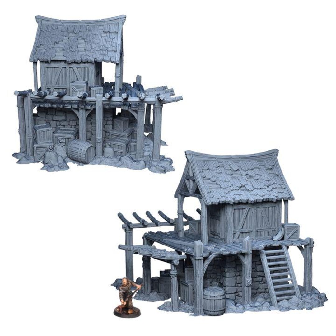 Ruined Food Storage - 28mm Dnd/wargame/rpg Terrain - Etsy