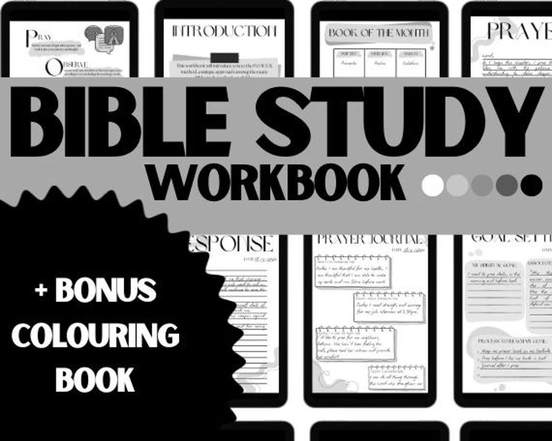 Bible Study Template Bible Study Journal Bible Colouring Book Bible ...