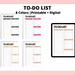 Printable To-do List Bundle Digital Download in 8 Colors Perfect for ...
