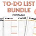 Printable To-do List Bundle Digital Download in 8 Colors Perfect for ...