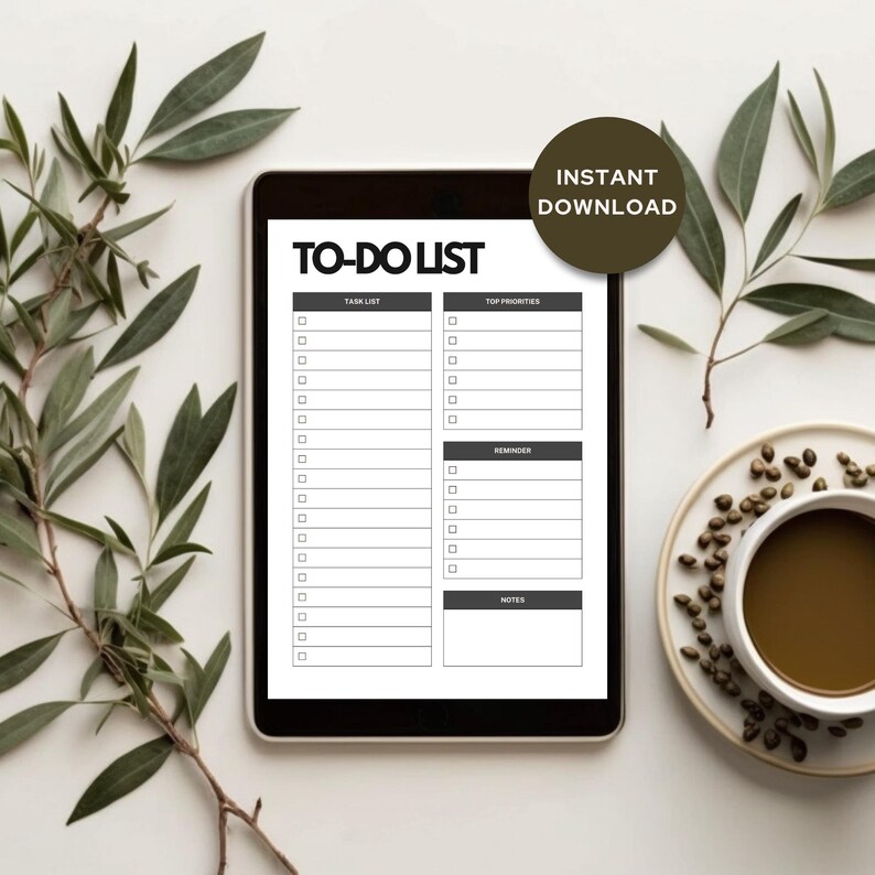 Printable To-do List Bundle - Digital Download in 8 Colors - Perfect ...