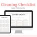 Cleaning Checklist Editable Fillable Digital Printable for Goodnotes ...