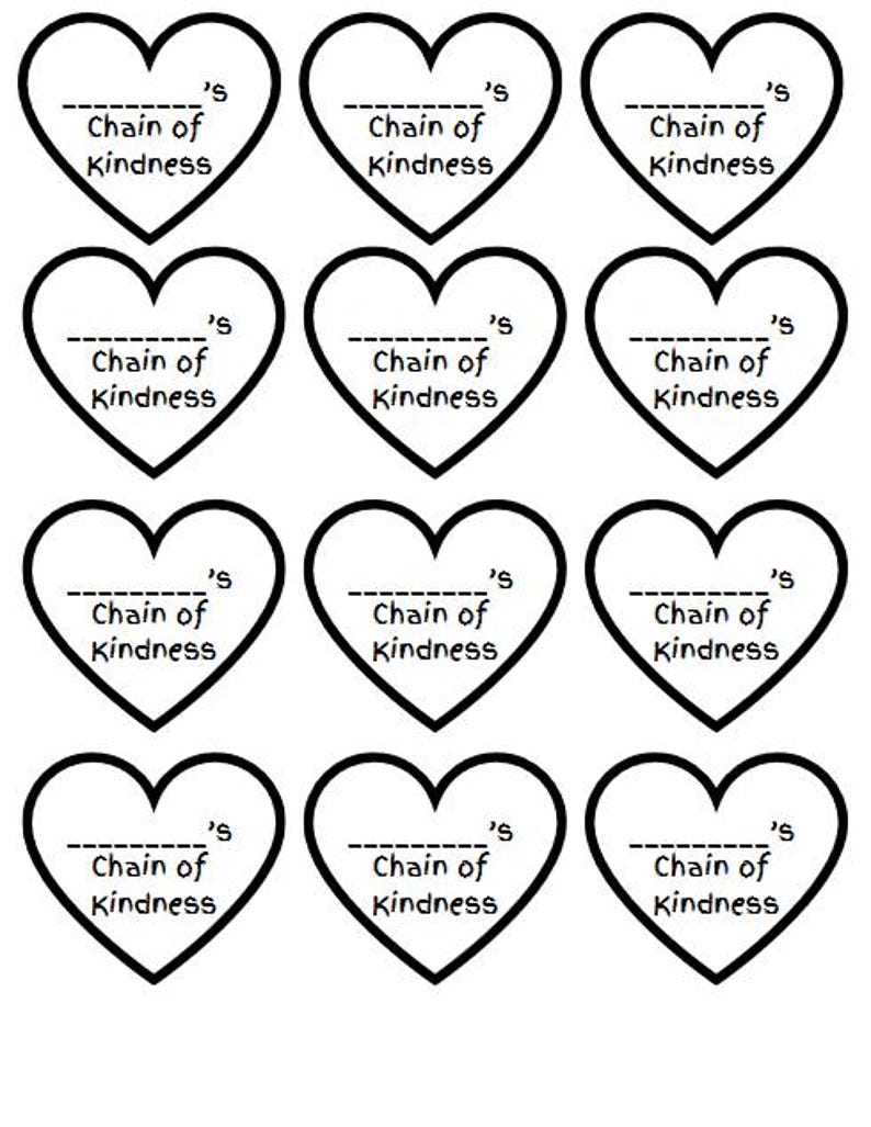 Spread Kindness Kindness Chain School Counseling Activity How Can You ...
