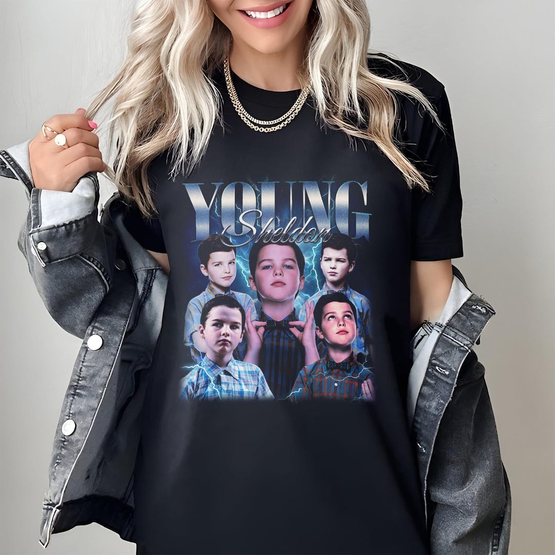 Retro Young Sheldon Sitcom Shirt, Sheldon Cooper Vintage Shirt, Young ...