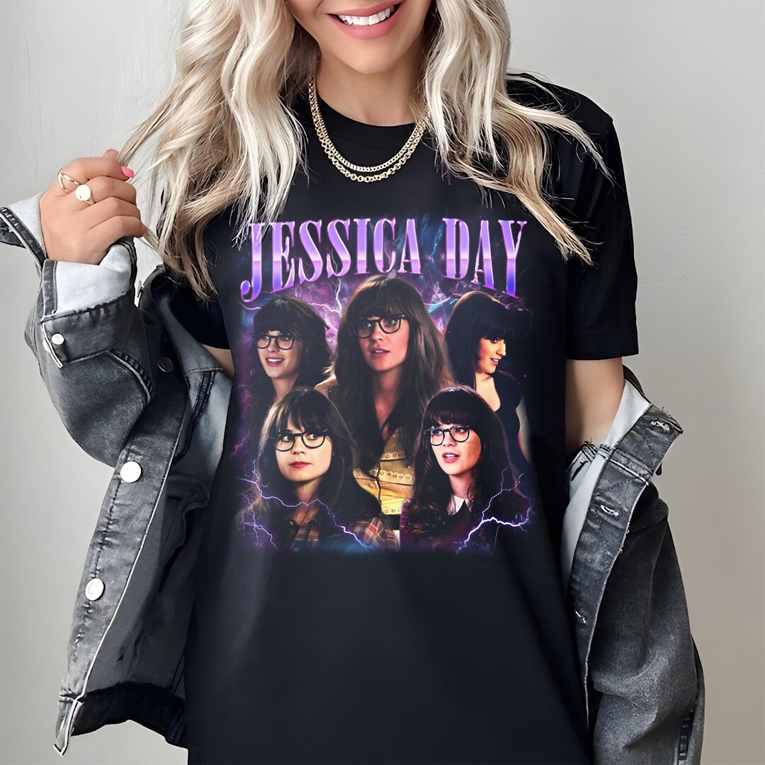 JESSICA DAY 90's T-shirt - Jessica Day Bootleg Tees, Jessica Day Fans ...