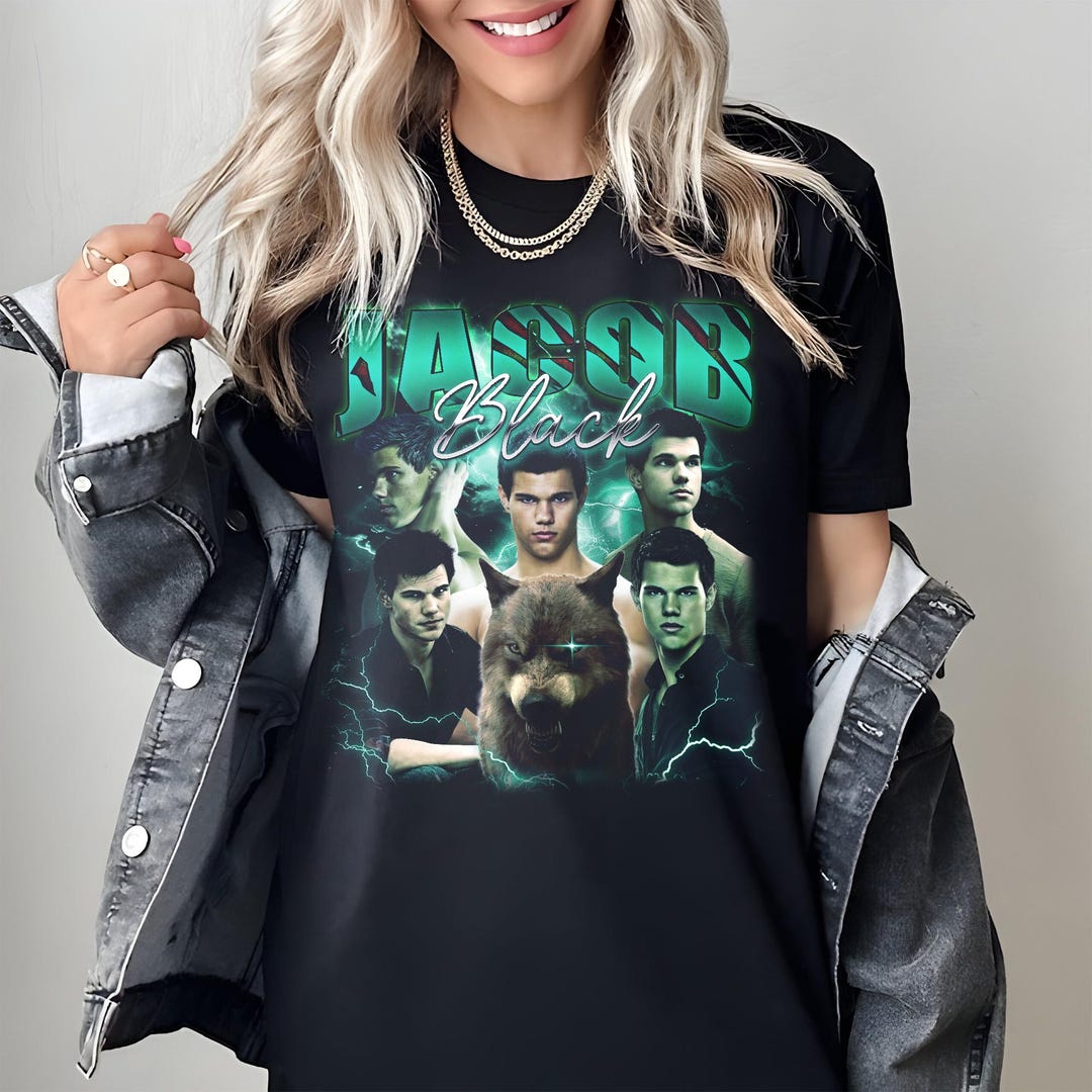 JACOB BLACK Shirt, Edward Cullen Shirt, Robert Pattinson Shirt, Shirt ...