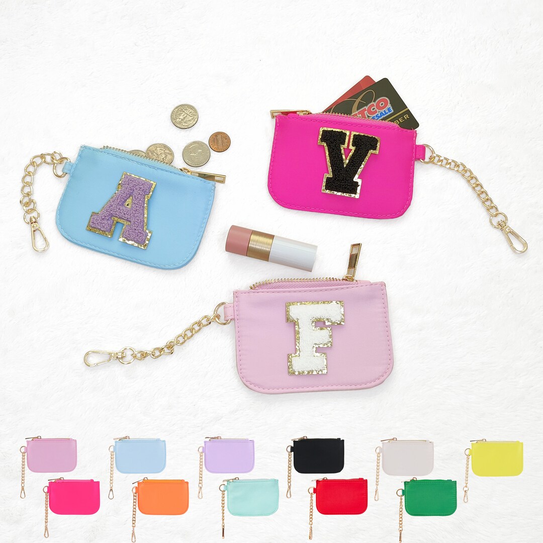 Personalized Coin Purse Change Purse Custom Keychain Wallet Pouch Nylon ...