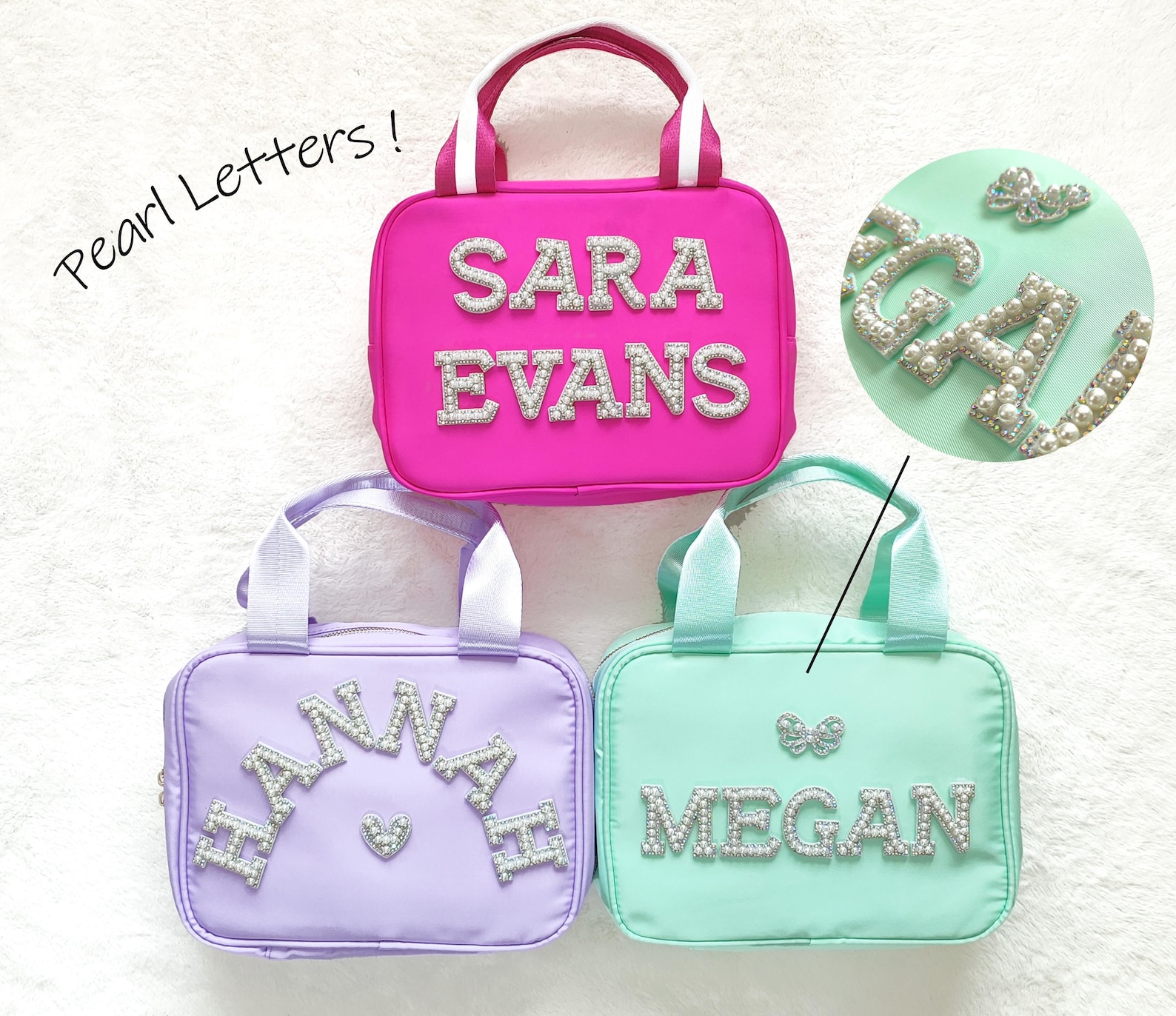 Personalized Lunch Box Bag Custom Lunchbox With Patches for School Kids ...