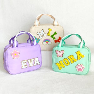 Personalized Lunch Box Bag Custom Lunchbox With Patches for School Kids ...