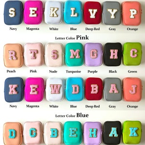 Custom Tumbler Pouch Water Bottle Pouch Personalized Initial Letter ...