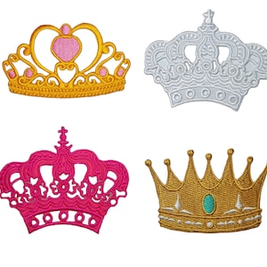 Crown Imperial King Queen Patches Princess Queen Crown Iron on Patch ...