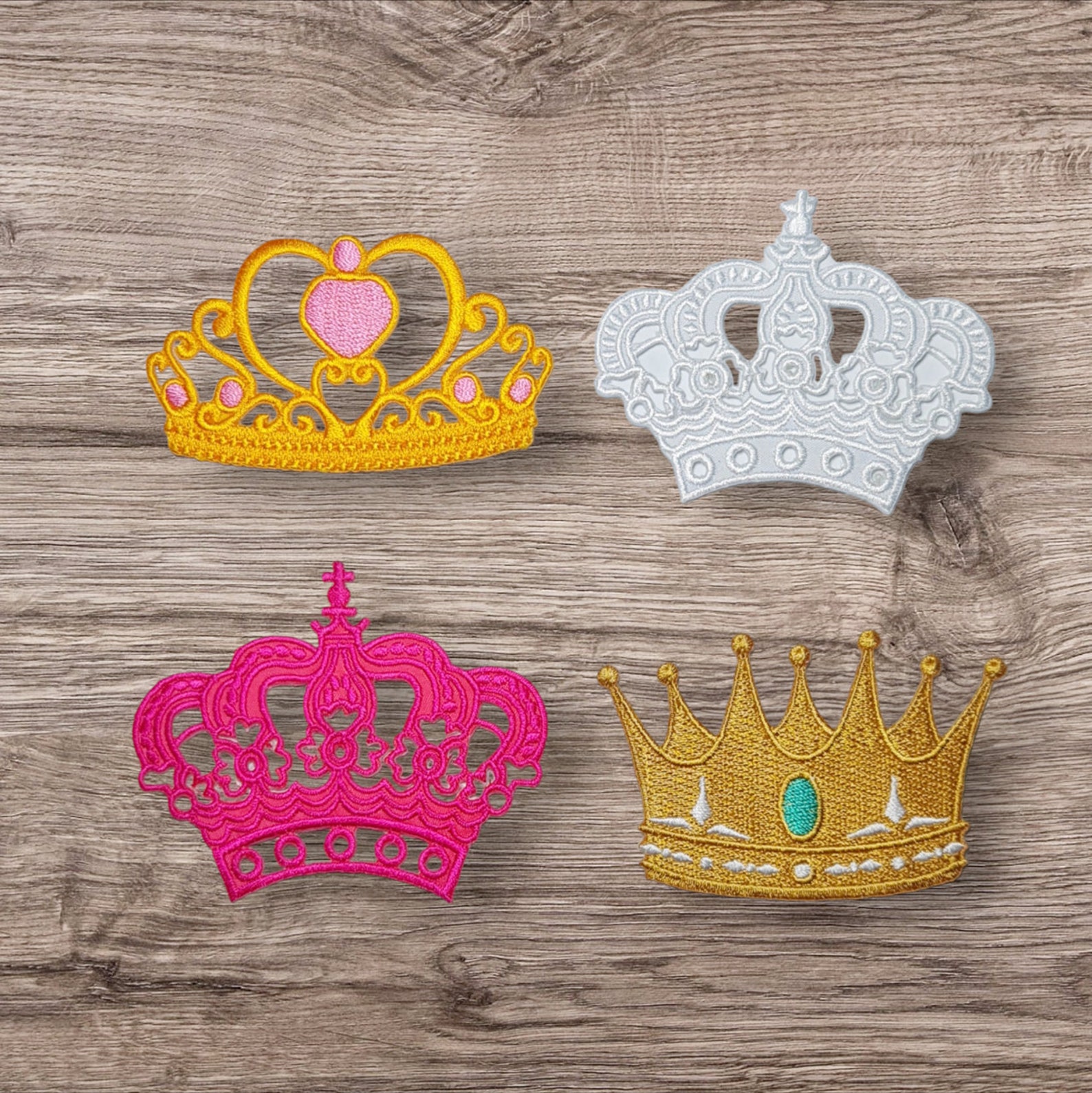 Crown Imperial King Queen Patches Princess Queen Crown Iron on Patch ...