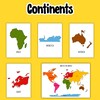 Montessori World Map CONTINENTS Educational Preschool Coloring Pages ...