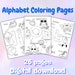 26 Alphabet Coloring Pages for Kids Printable ABC Worksheets PDF Files ...