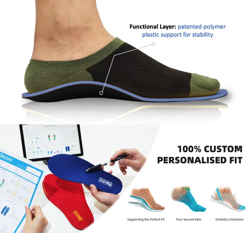 Sprinsole Custom Insoles | Pain Relief Orthotics With Extra Arch ...