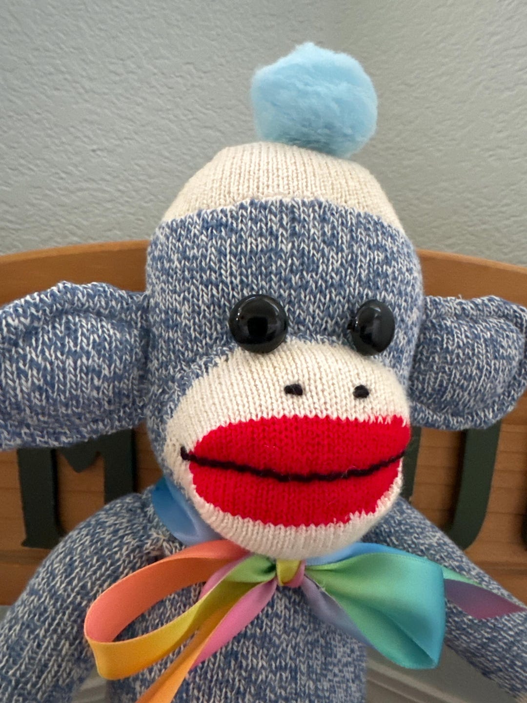 BLUE Sock Monkey Doll, Rockford Socks, New, Handmade, Baby Boy Gift - Etsy