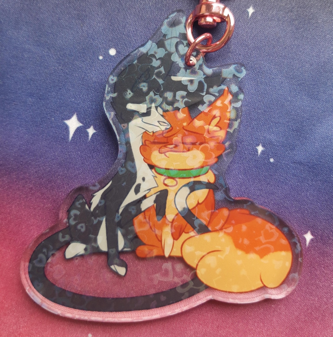 Warrior Cats Tallstar X Jake Holographic Keychain - Etsy