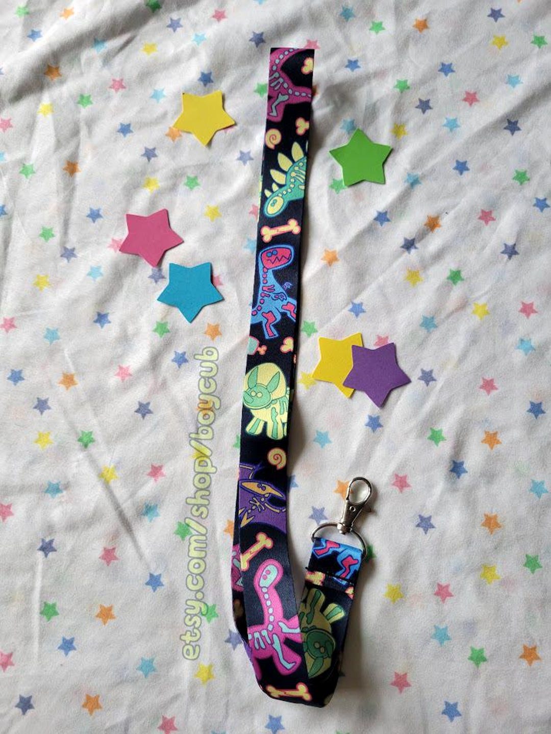 Jelly Dinosaur Colorful X-ray Lanyard - Etsy
