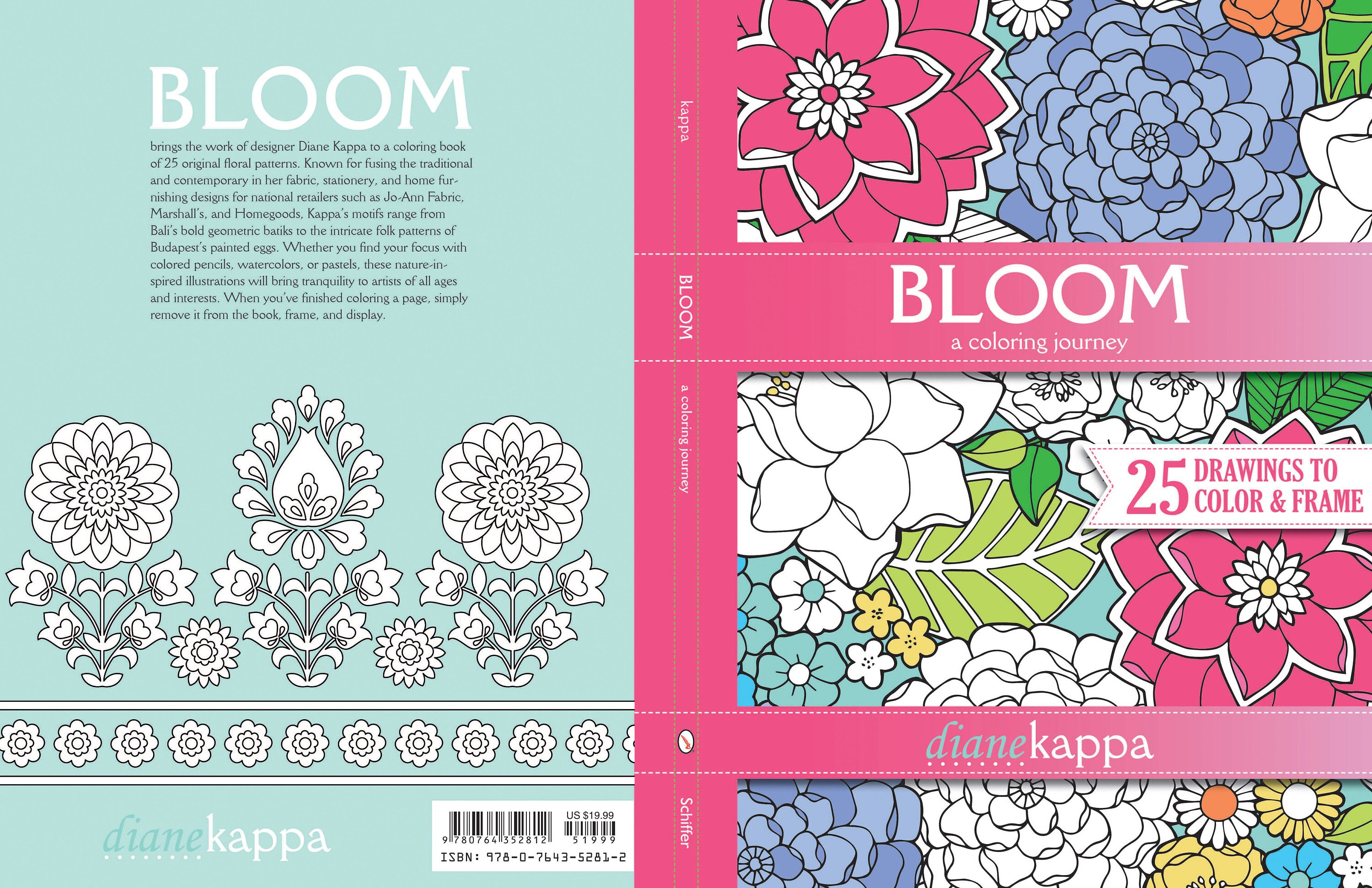 BLOOM: a Coloring Journey, Coloring Book, Pattern, Print - Etsy