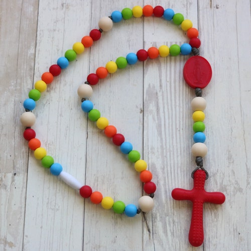 Classic Rainbow Chews Life Soft Rosary - Etsy