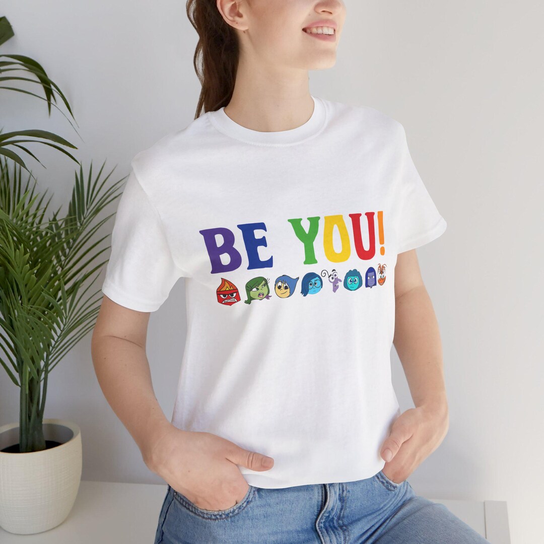 Inside Out Disney Movie Inspired Unisex Jersey Short Sleeve Tee BE YOU ...