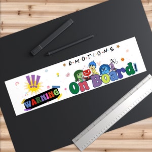 Emotions on Board Inside Out Movie Cute Bumper Stickers - Etsy