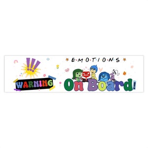 Emotions on Board Inside Out Movie Cute Bumper Stickers - Etsy
