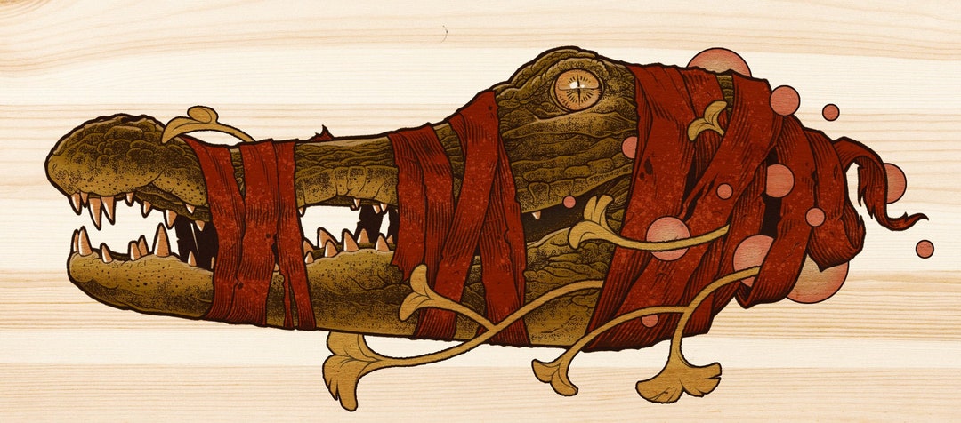 Crocodile - Digital Art Print - Etsy