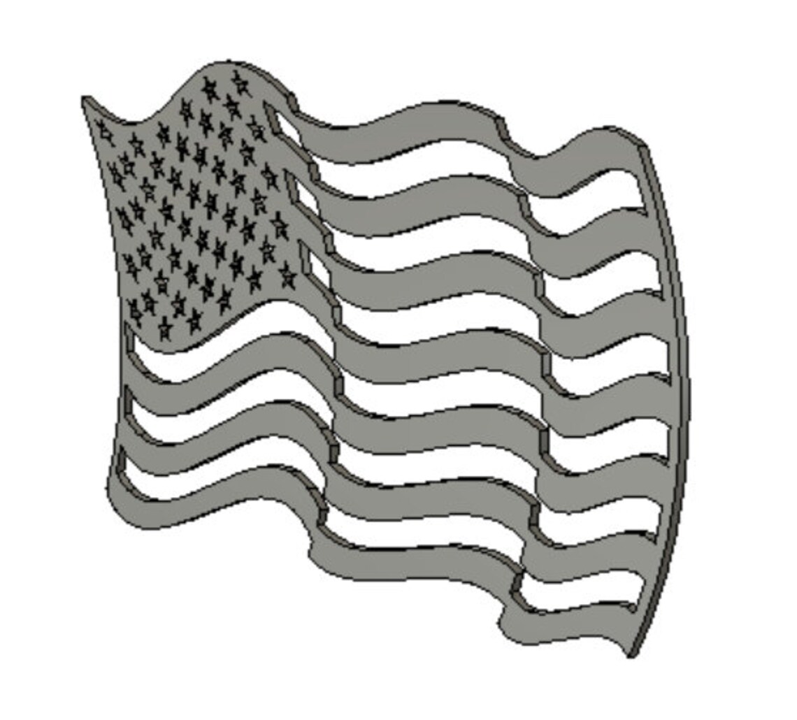 Wavy Flag Fusion 360 Files - Etsy