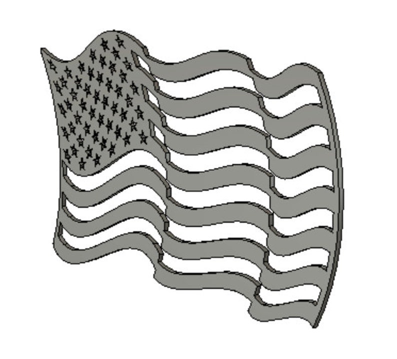 Wavy Flag Fusion 360 Files - Etsy