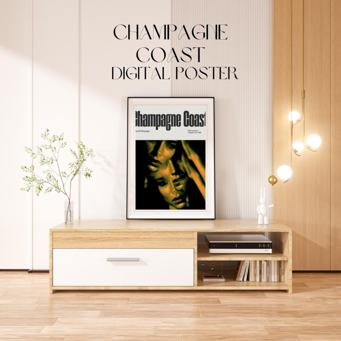 Champagne Coast Digital Print Poster - Etsy