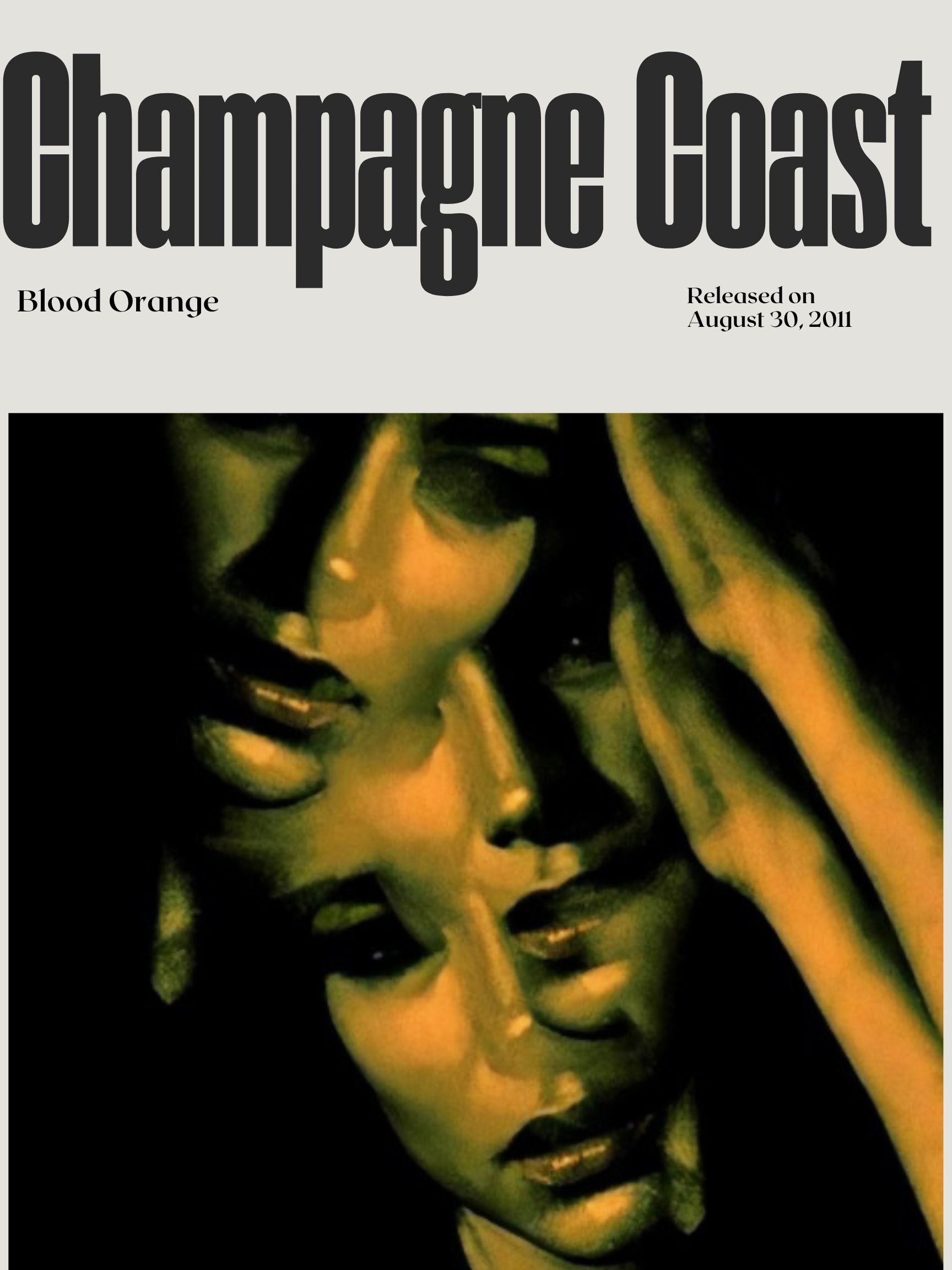 Champagne Coast Digital Print Poster - Etsy