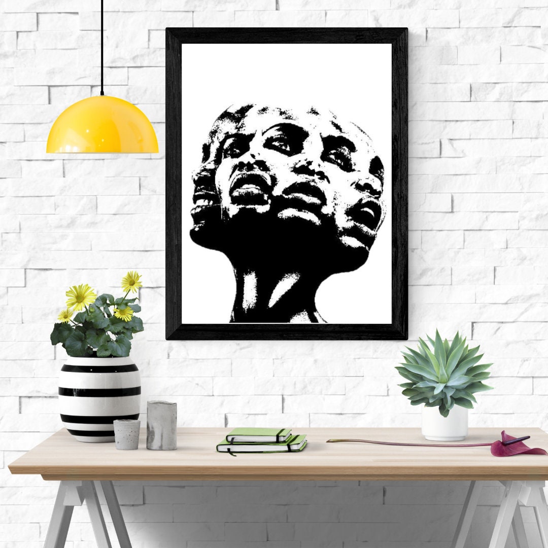 Vintage Wall Portrait Digital Poster - Etsy