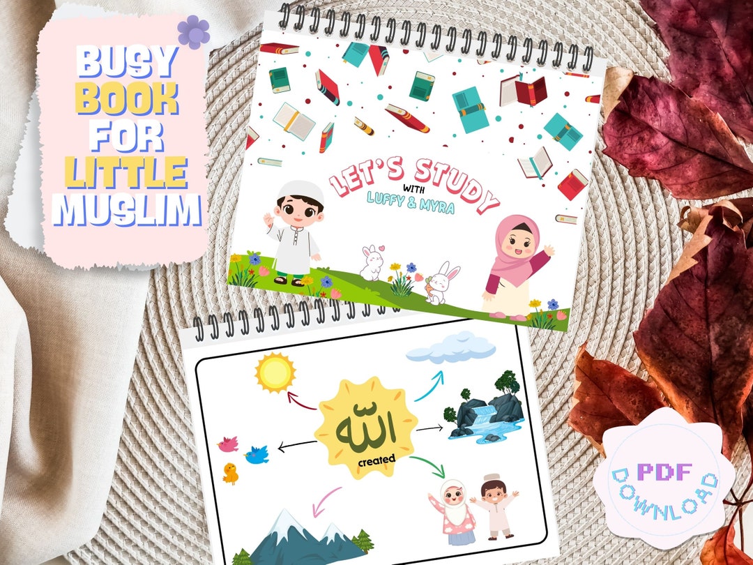 Busy Book Activity for Muslim Kids, Islamic Activity,learn About Islam ...