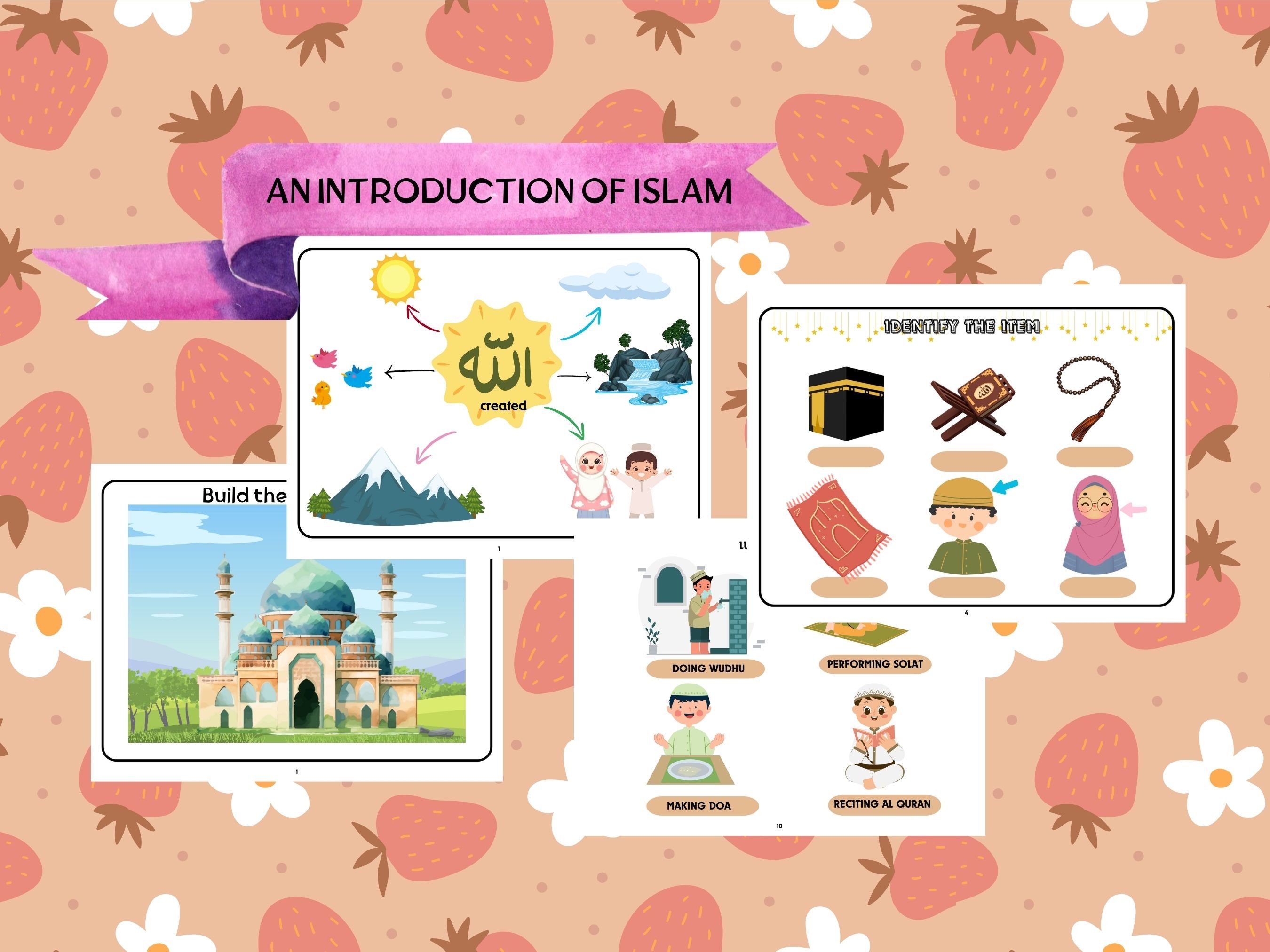 Busy Book Activity for Muslim Kids, Islamic Activity,learn About Islam ...