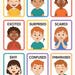 Emotions Flashcards/games - Etsy