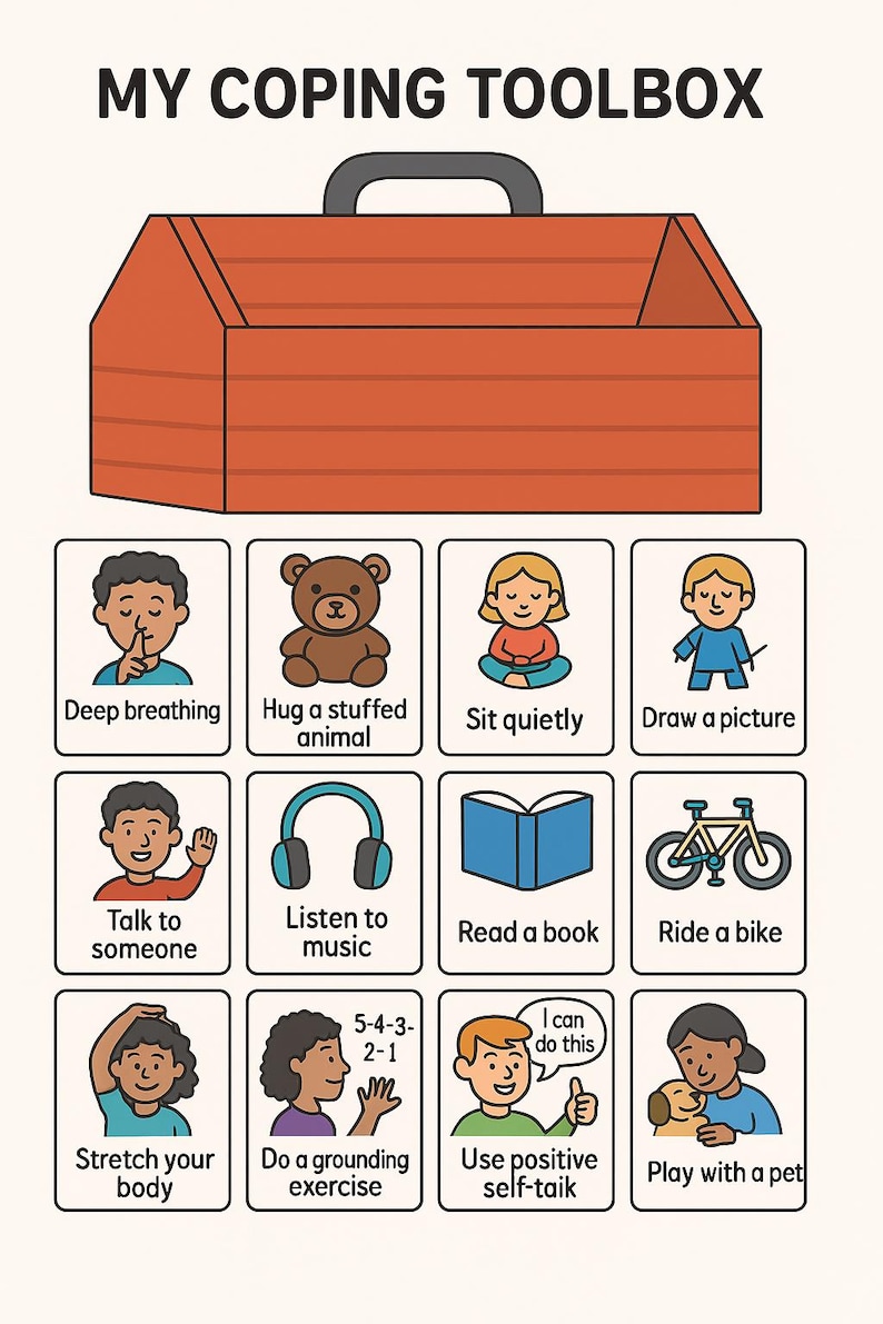 CBT "my Coping Toolbox" Printable & Drag-and-drop Game - Etsy