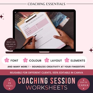 Coaching Session Worksheets Done for You,coaching Toolkit,coaching ...