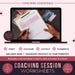 Coaching Session Worksheets Done for You,coaching Toolkit,coaching ...