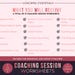 Coaching Session Worksheets Done for You,coaching Toolkit,coaching ...