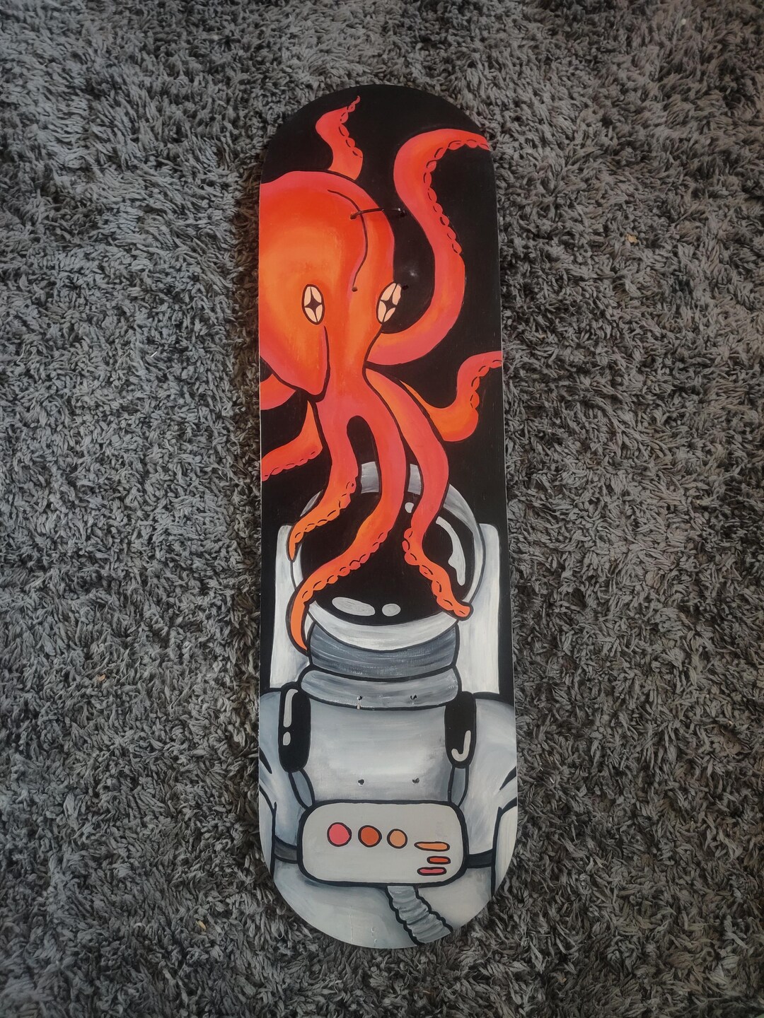 Octopus Astronaut Skateboard Deck - Etsy